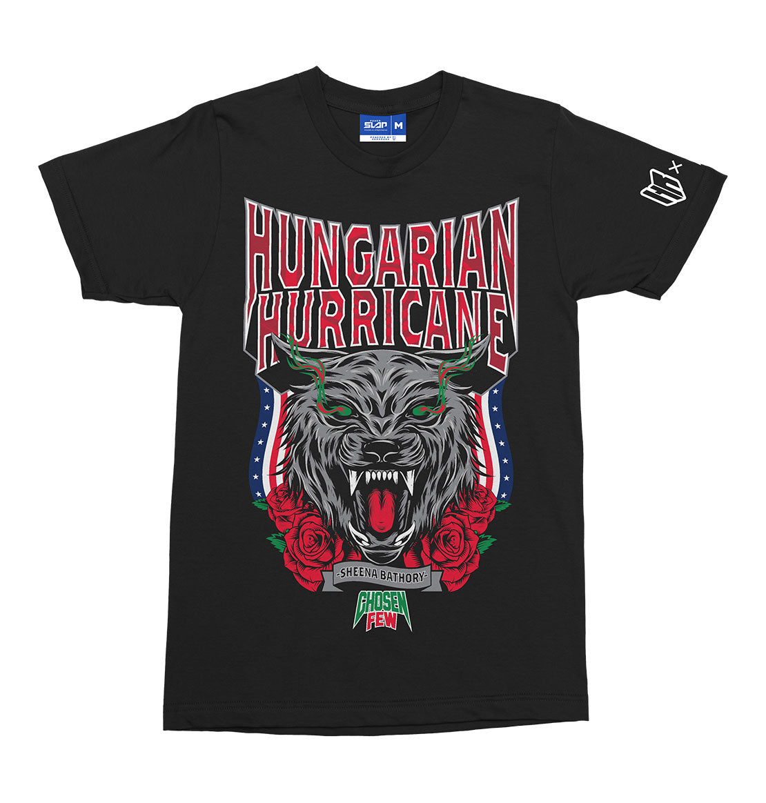 Sheena “Hungarian Hurricane” Bathory – Power Slap T-Shirt – HR Distribution